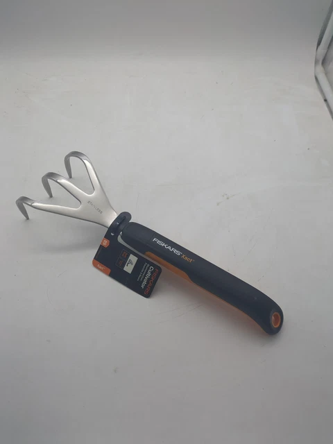 FISKARS BLUMENRECHEN MIT 3 Zinken L32,3 cm, B9,2 cm Rostfreier Stahl ...