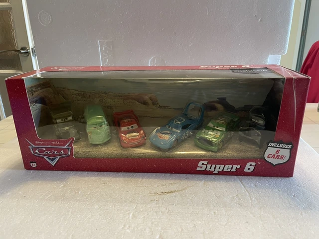 DISNEY PIXAR DIECAST Cars Super 6 Exclusive Set By Mattel - Hard To ...