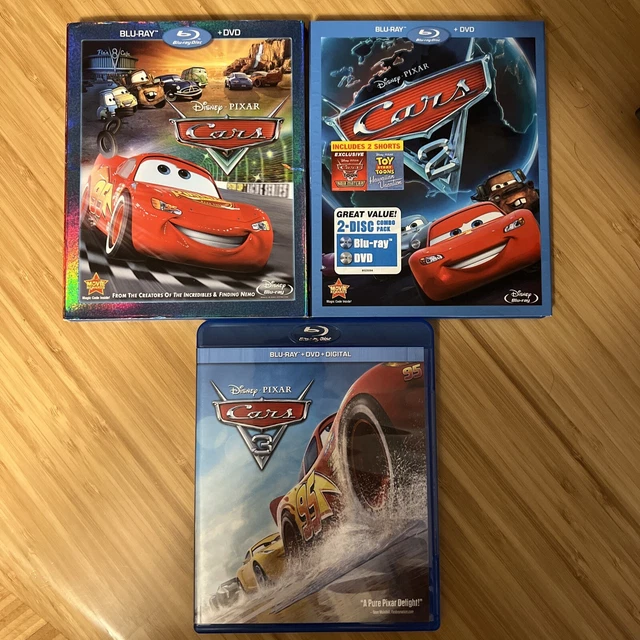 DISNEY PIXAR CARS Blu-Ray/DVD Lot: Cars 1, 2 & 3 £12.52 - PicClick UK