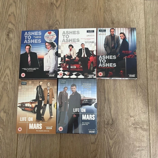 LIFE ON MARS Series 1 & 2 + Ashes To Ashes Series 1-3 DVD Complete Sets ...