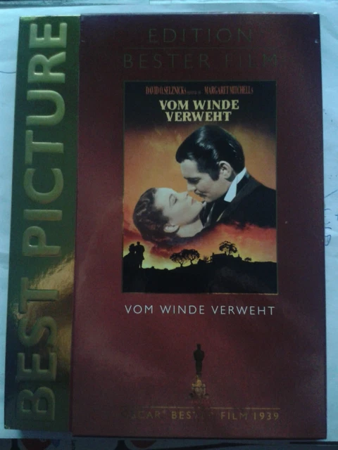VOM WINDE VERWEHT DVD mit Clark Gable, Vivien Leigh, Olivia de Havilland EUR 2,00 - PicClick FR