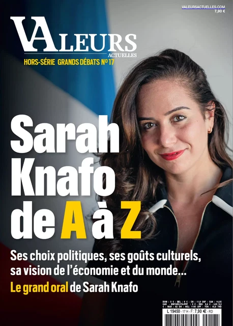 VALEURS ACTUELLES H.S Grands débats n°17 - SARAH KNAFO de A à Z ...