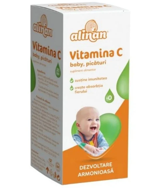VITAMINA C SOLUTIE Alinan, 20 ml, Fiterman Pharma £13.20 - PicClick UK