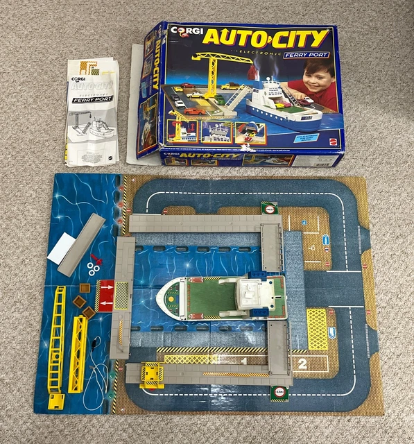 VINTAGE HOT WHEELS Corgi Auto City Ferry Port Boxed £29.99 - PicClick UK
