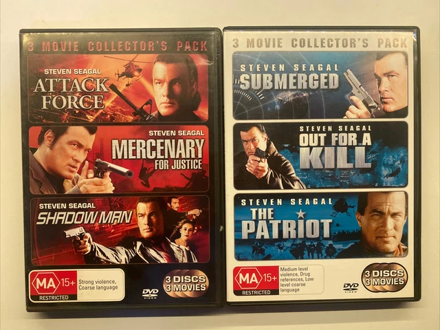 STEVEN SEAGAL MOVIE Bundle X 5 DVDs Collectors Pack MA15+ Region 4 PAL ...