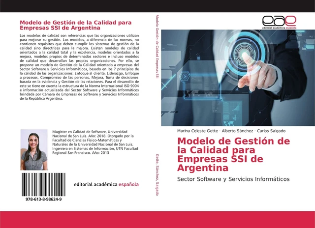 MODELO DE GESTIÓN de la Calidad para Empresas SSI de Argentina Gette (u. a.) EUR 48,90 - PicClick DE