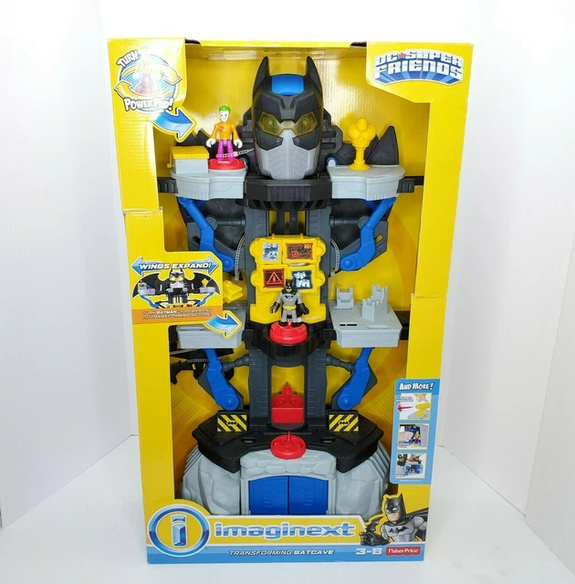 FISHER-PRICE IMAGINEXT TRANSFORMING DC Super Friends Batman Batcave ...