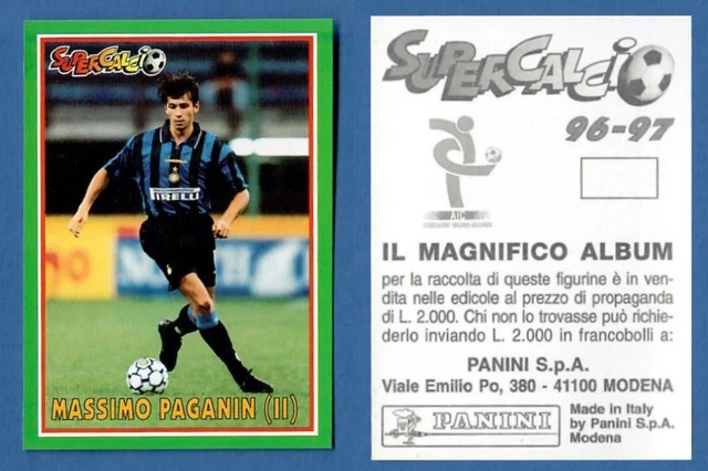 FIGURINA SUPERCALCIO 96/97 - Nuovo/New N.68 Paganin - Inter EUR 1,00 - PicClick FR