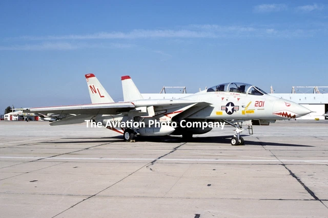 US NAVY VF-111 Grumman F-14A Tomcat 160668/NL-201 (1981) Photograph £1. ...