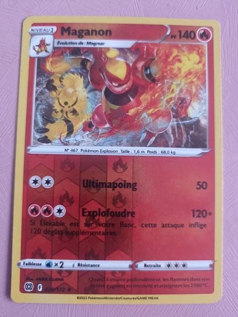 CARTE POKÉMON MAGANON REVERSE Rare 020/172 EB09 Stars Étincelantes EUR ...