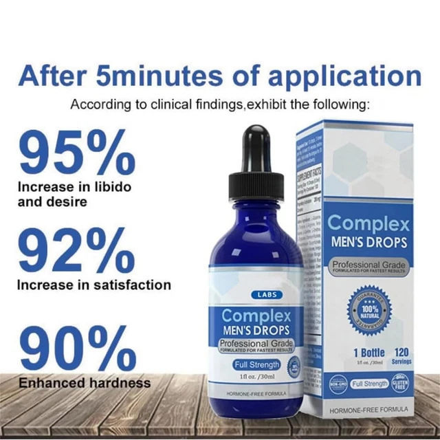 COMPLEX MEN'S DROPS Secret Drops for Strong Men, Men’s Drops Gift 30ml ...