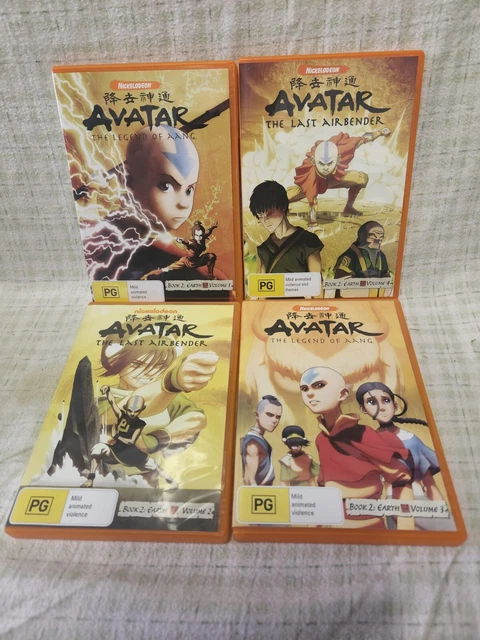 NICKELODEON AVATAR the legend of Aang earth book 2 1-4 dvd set region 4 ...