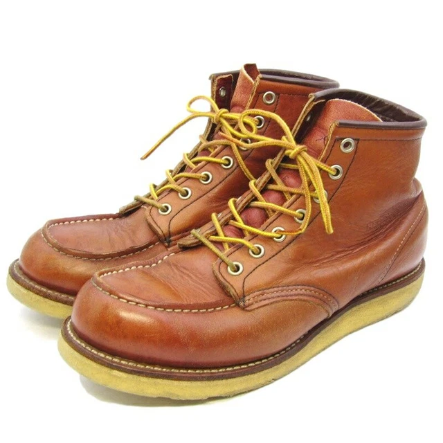 RED WING IRISH Setter Lace Up Boots Brown Leather Moc Toe Size 8.5 Men ...