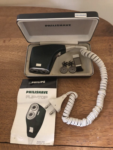VINTAGE PHILIPS PHILISHAVE Flip Top Electric Shaver / Razor £9.50 ...