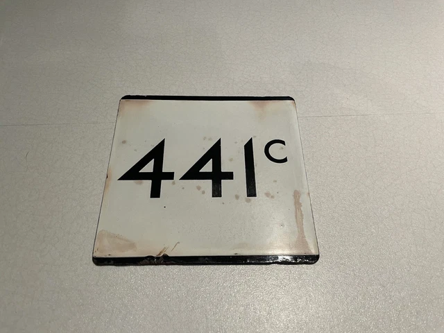 LONDON TRANSPORT ENAMEL BUS STOP SIGN - EPLATE ROUTE 441c EUR 29,29 ...