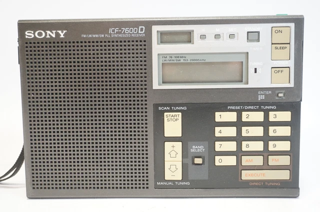 VINTAGE SONY ICF-7600D FM/LW/MW/SW PLL Synthesized Receiver Radio World Receiver £20.87 ...