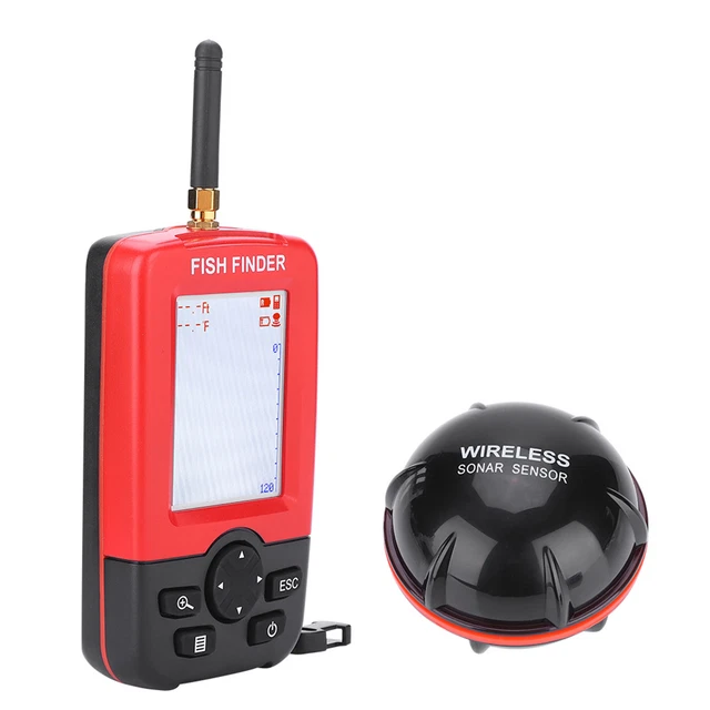 100M WIRELESS SONAR Sensor Fishfinder Echo Sounder Fish Finder Tackle ...