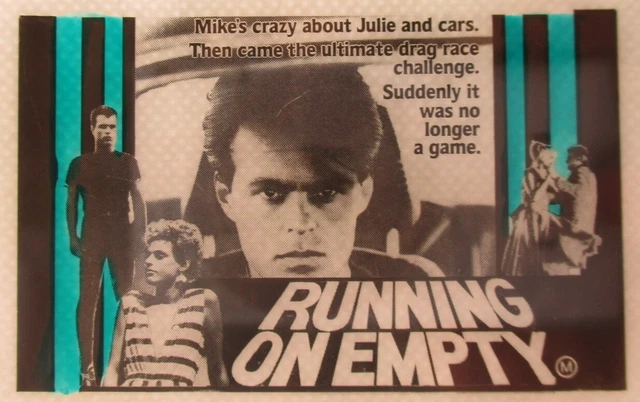 RUNNING ON EMPTY 1982 Rare Australian cinema movie glass slide Terry ...