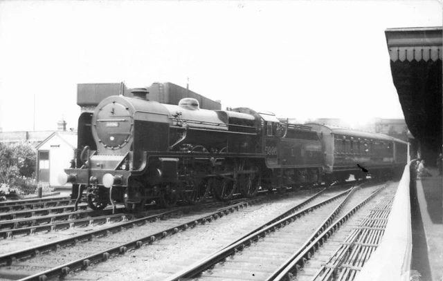 LMS 5996 STEAM Locomotive Vintage 6" x 4" Black & White Photograph £5.23 - PicClick UK