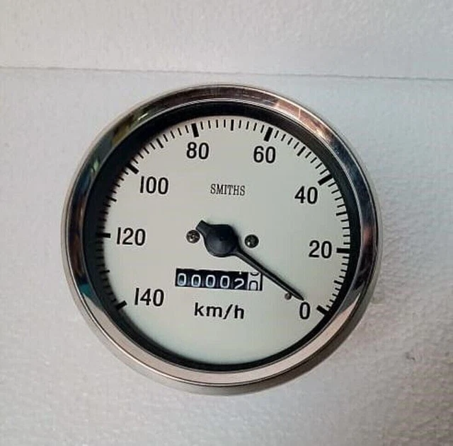 100 MM SMITHS replica Speedometer anti clock mechanical M18X1.5 thread ...