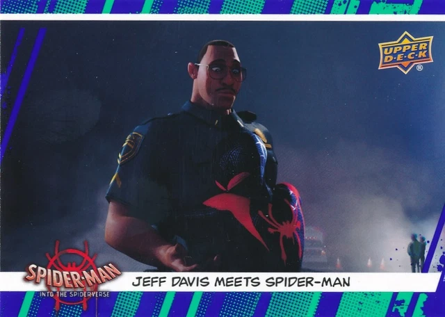 #90 JEFF DAVIS MEETS SPIDER-MAN 2022 UD Spider-Man Into the Spider ...