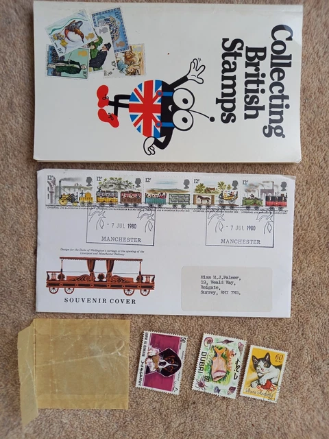 STAMP BUG COLLECTING British Stamps 1980, Stamps Liverpool Manchester ...
