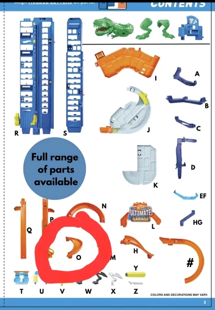 HOT WHEELS ULTIMATE T Rex Garage Replacement Piece Part J £8.00 ...