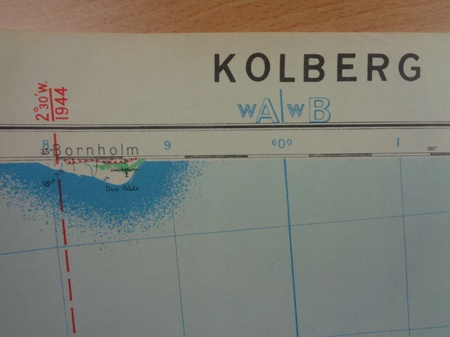 WW2 RAF / ARMY Map of GERMANY entitled "KOLBERG" £29.99 - PicClick UK