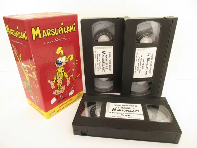 COFFRET 3 CASSETTES VHS MARSUPILAMI Franquin EUR 7,99 - PicClick FR