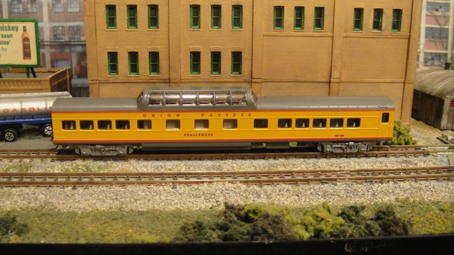 N SCALE CUSTOM Kato Union Pacific Excursion Dome Challenger passenger ...