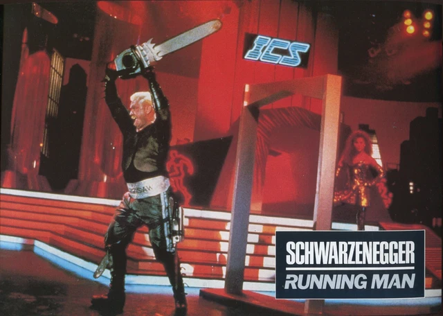 RUNNING MAN: 1 Aushangfoto (Format 21x29m) ARNOLD SCHWARZENEGGER María ...