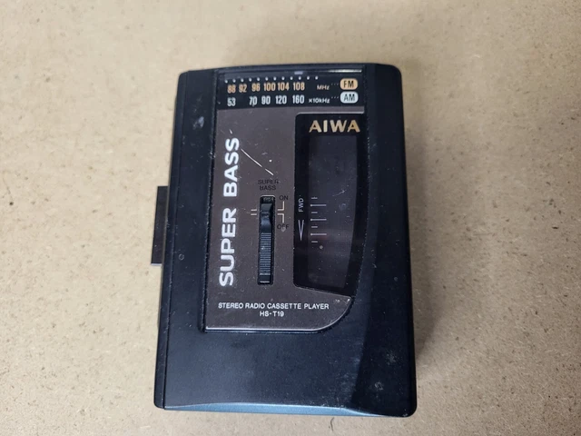 AIWA HS-T19 STEREO Radio Cassette Player with super bass am/fm radio £12.99 - PicClick UK