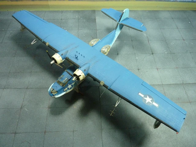 CONSOLIDATED PBY-5A CATALINA amphibian USN 1/72 kit built & finished ...