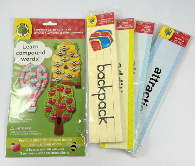 TEACHING TREE CLASSROOM Labels Math Science Compunds Words Decor ...