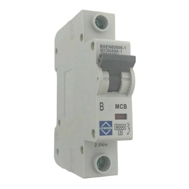 LEWDEN G06-1B32 MINIATURE Circuit Breaker MCB - Type B 6kA - 32 amp £7. ...