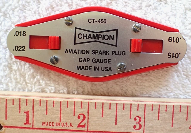 CHAMPION AVIATION SPARK Plug Retractable Gap Gauge Tool CT-450 Go-no-Go ...