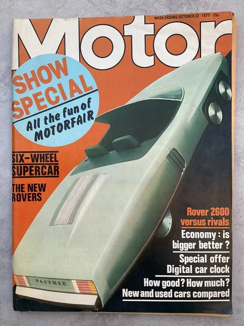 MOTOR MAGAZINE - 22 October 1977 - Motorfair, Rover 2600, Rover v ...