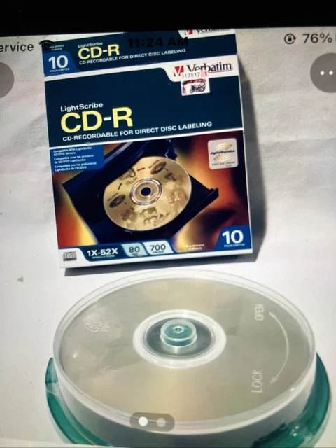 SET OF LIGHTSCRIBE CD-R Recordable Disks By Verbatim $18.31 - PicClick