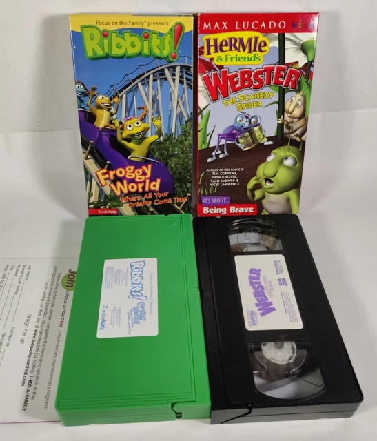 CHILDREN'S TV SHOWS Ribbits and Hermie & Friends VHS Tapes Lot of 2 ...