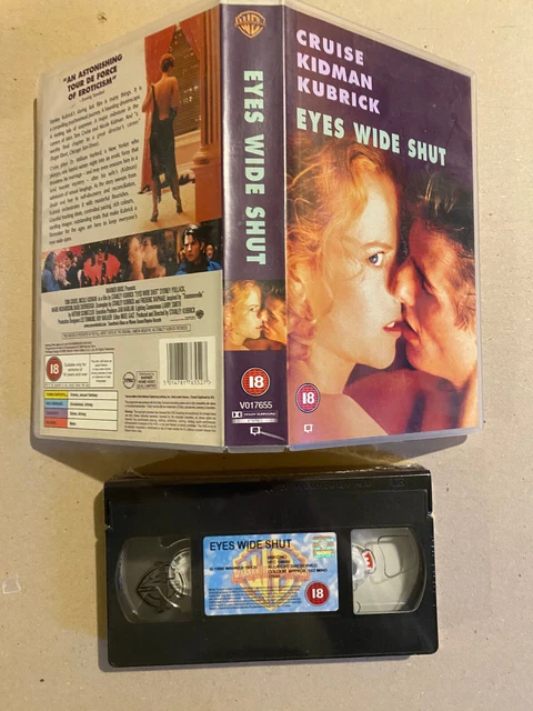 EYES WIDE SHUT TOM CRUISE NICOLE KIDMAN BIG CASE VHS VIDEO Ex Rental £5 ...