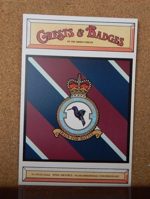 ROYAL AIR FORCE 240 operational conversion unit Crests & Badges of th ...