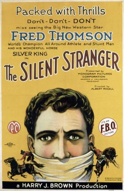 THE SILENT STRANGER Poster Us Fred Thomson 1924 Old Movie Photo $8.50 ...