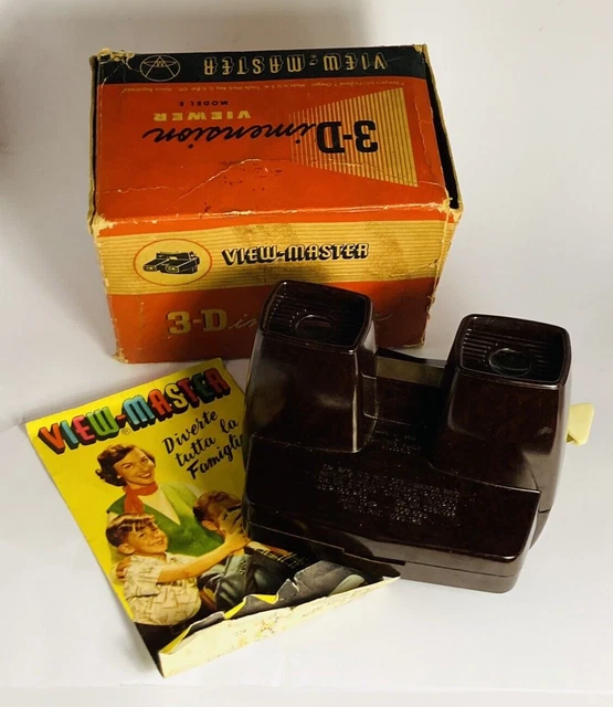 VIEW-MASTER : SAWYERS Model E - Bakelite 3D - ORIGINAL Box - Booklet ...