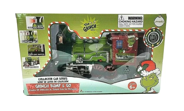 THE GRINCH BUMP and Go Christmas Train Engine Lights Sounds Collector ...