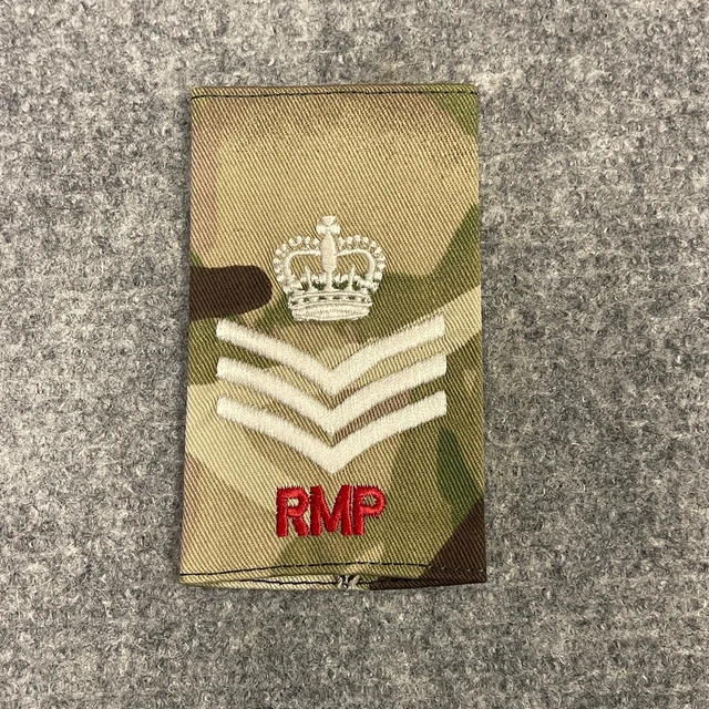 UK BRITISH ARMY Surplus Staff Sergeant Mtp Rank Slide, Royal Military ...