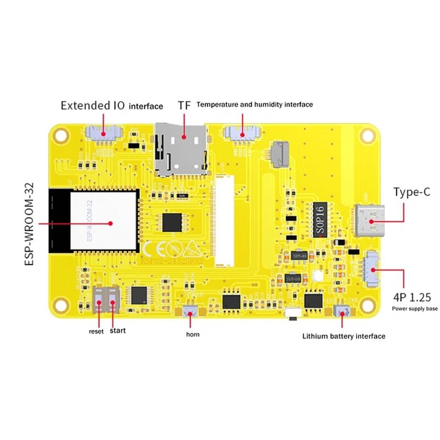 Scheda Di Sviluppo Esp32 Con Display 3 2 Ips Wifi Bluetooth Lot