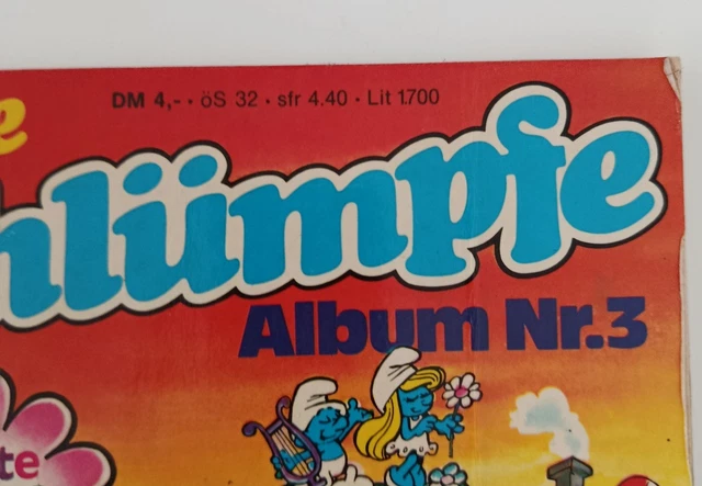 DIE SCHLÜMPFE ALBUM Nr. 3 Comic Schlumpfinchen Gevacur 1980 Peyo Kauka ...