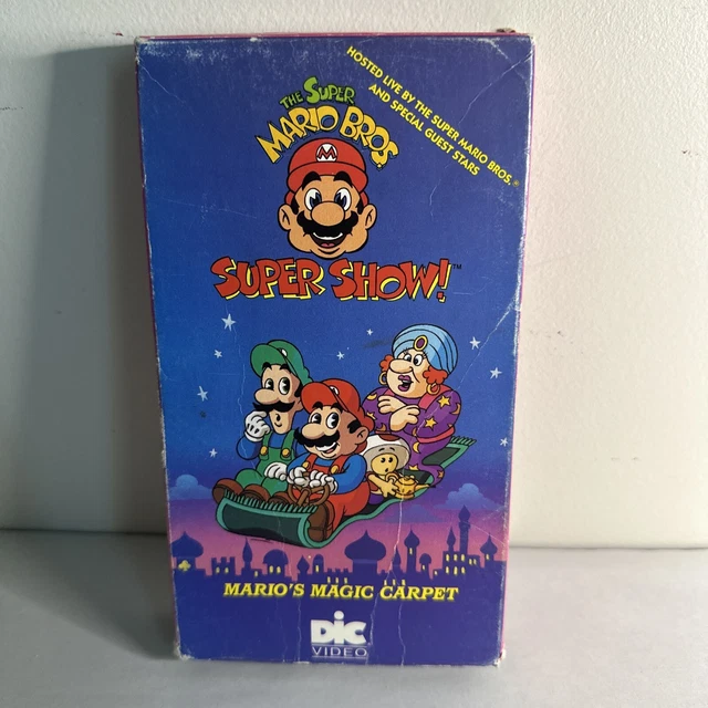 VHS SUPER MARIO Bros. Super Show 1 "Marios Flying Carpet" (VHS, 1989 ...