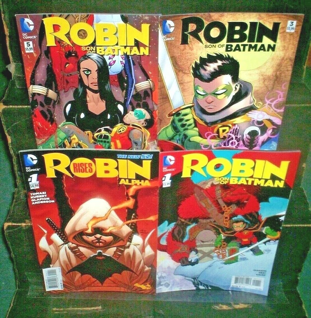 ROBIN RISES ALPHA #1 ROBIN SON OF BATMAN #1 #3 #5 DC Comics Year Of ...