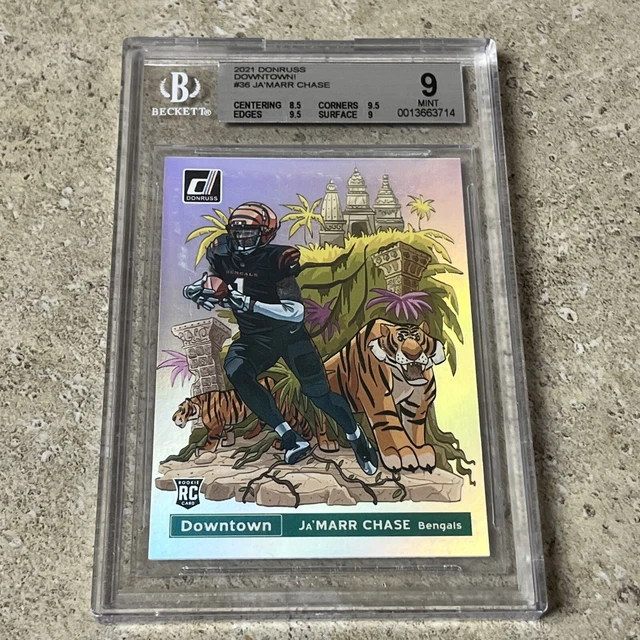 2021 DONRUSS DOWNTOWN #36 Jamarr Chase BGS 9 Cincinnati Bengals EUR 97 ...